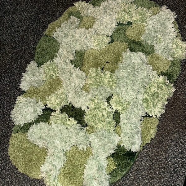 Green Moss Latch Hook Rugs Moss Forest Rugs Carpet Custom Moss Meadows ...