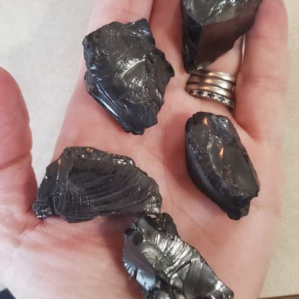 Raw Shungite Stones Shungite EMF Protection Shungite Pebble Natural ...