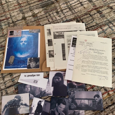 Bucky Barnes Secret File Winter Soldier S.H.I.E.L.D. Files Paper Props ...