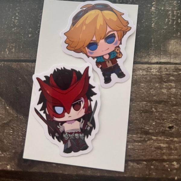 SET I: Lol 2”in Sticker Chibi Champs League of Legends Draven/jinx ...