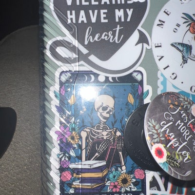 The Reader Tarot Card Sticker Spooky Books Skeleton Sticker for Reader ...