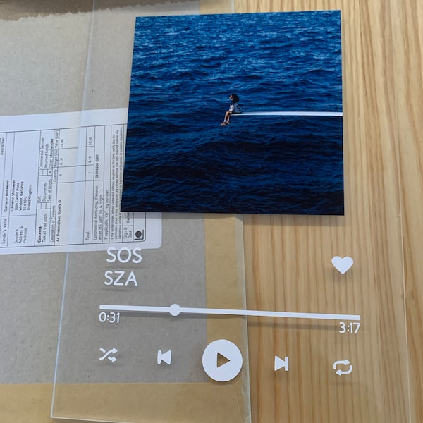 Personalised Spotify Song Frame - Etsy