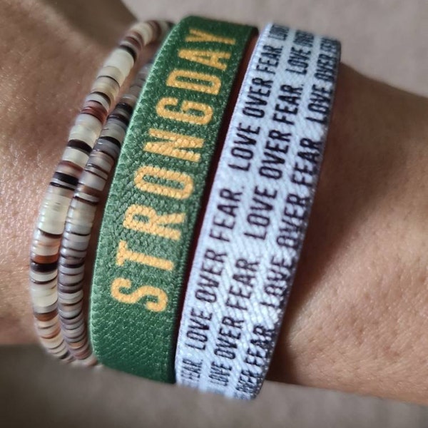 STRENGTH is EARNED One Day at a Time Wristband - Growth Mindset ...