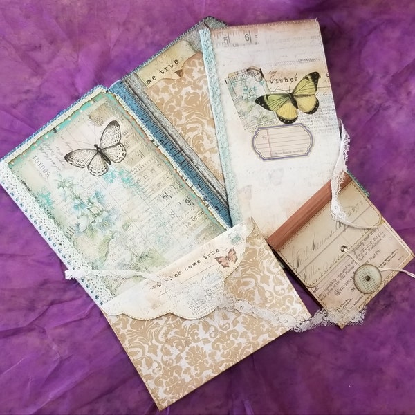 Altered Envelope Journals Handmade Journal by Kat Urato, Junk Journal ...