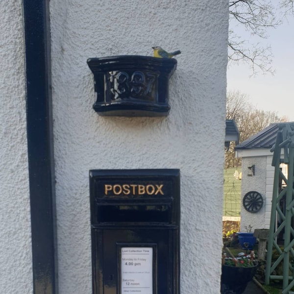 Black Metal Mailbox Letterbox Post Box - Etsy