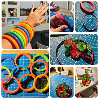 Slotted Tool Quilling Forms Rings Sets of Jumbo 15 Border Buddies Paper ...