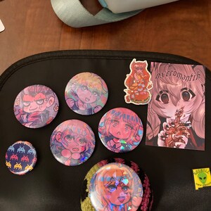 YTTD 2.25 Heart Badges Visual Novel Anime Gift - Etsy