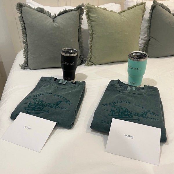 Custom Embroidered Sweatshirt, Pullover, Personalized Crewneck ...