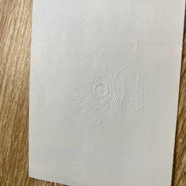 Embossing Stamp, Book Embosser, Ex Libris Book Embosser, Bookish Gifts ...