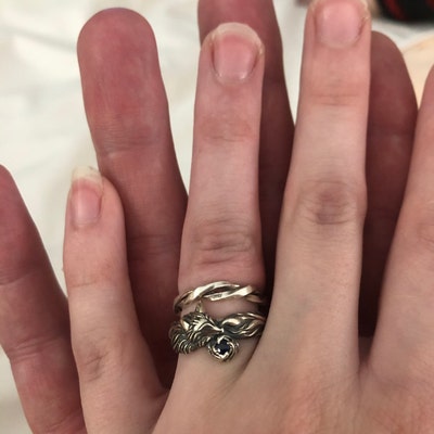 Little Fox Fox Ring for Women. Animal Engagement Ring. Nature Inspired ...