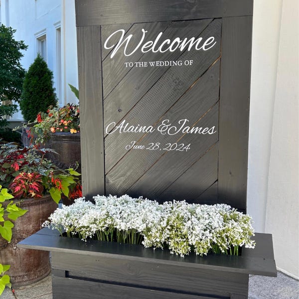Bienvenidos A Nuestra Boda Welcome to Our Wedding Mirror Decal - Etsy
