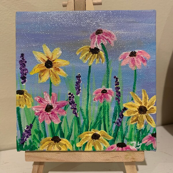 Daisy Field Dreamscape, Daisy Field Painting on Canvas, Daisy Art ...