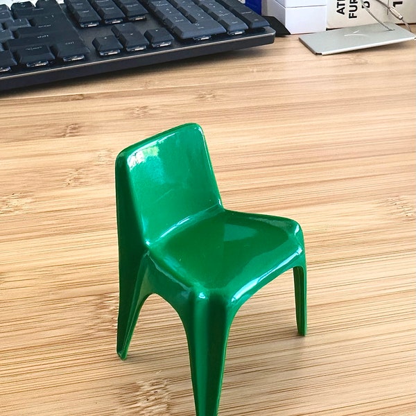 1:12 Scale Miniature Mid Century Modern Ball Chair, Egg Chair Designer ...