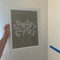 Custom Lettering on Linen - Etsy Canada