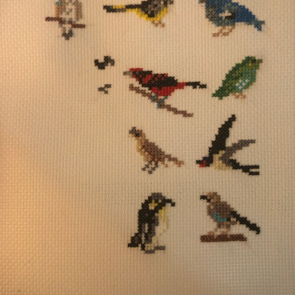 Bird Cross Stitch Pattern (instant Download, Digital Format, PDF ...