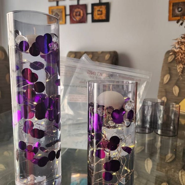 Floating Metallic Red Confetti 2000pc Fills 1 Gallon for Vases-option ...