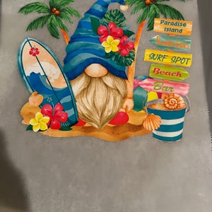 Beach Gnome PNG, Digital Download, Sublimation, Summer Gnomes, Gnome ...