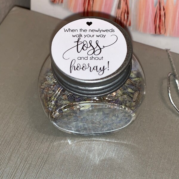 PRINTED 24 Wedding Exit Aisle Send off Toss Labels, Send off Stickers ...