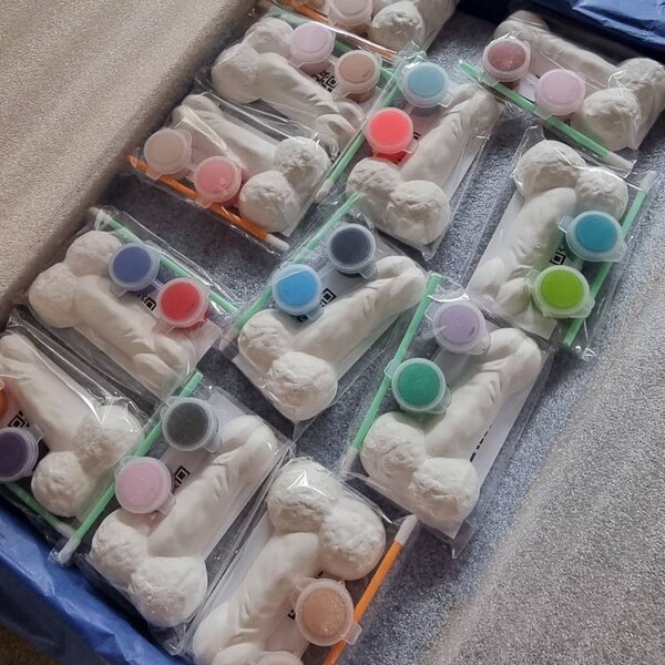 Paint Your Own Willy Hen Party Bagsparty Favours Hen Gifts Bridal Gifts ...