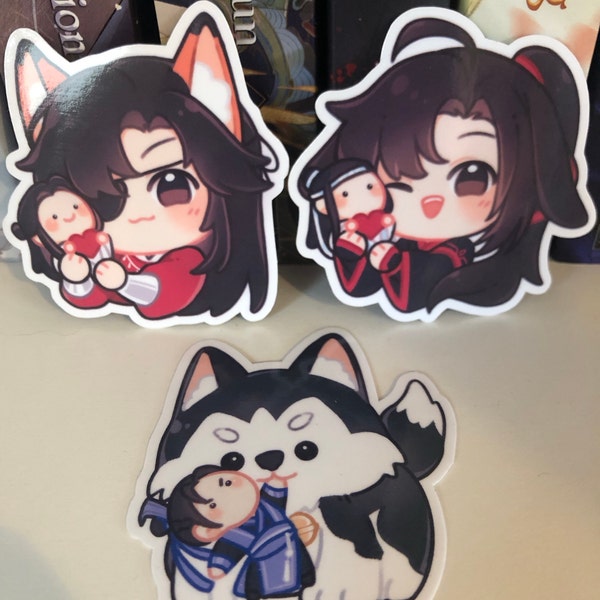 MXTX Heart Glossy Vinyl Stickers | Tgcf Mdzs Svsss | Cute Die Cut ...