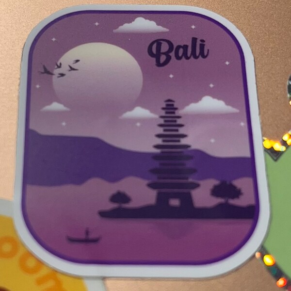 Bali Sticker, Travel Bali Sticker, Travel Stickers, Indonesia Stickers ...