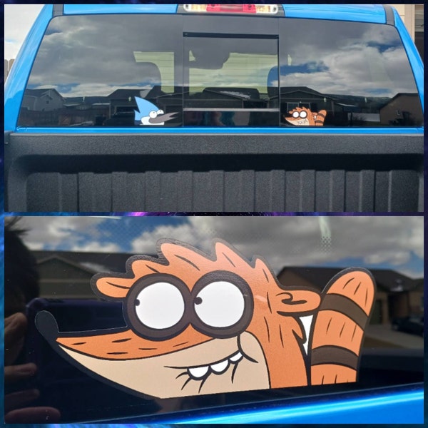 Rigby Peeking Window Vinyl Car Sticker / Rigby Vinyl/ Regular Show ...