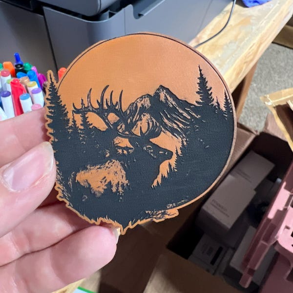 34 Elk Designs Bundle SVG & PNG for Laser Engraving or Print Bull Elk ...