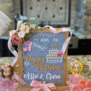 Girl Cake Topper VIDEO Tutorial With Templates - Etsy