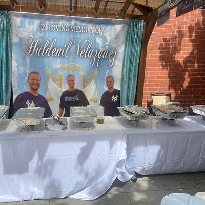 Funeral Photo Backdrop, Memorial Backdrop, Funeral Template, Photo ...