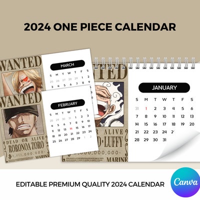 2024 Fully Editable Calendar Canva Template Frame Bundle Instant ...