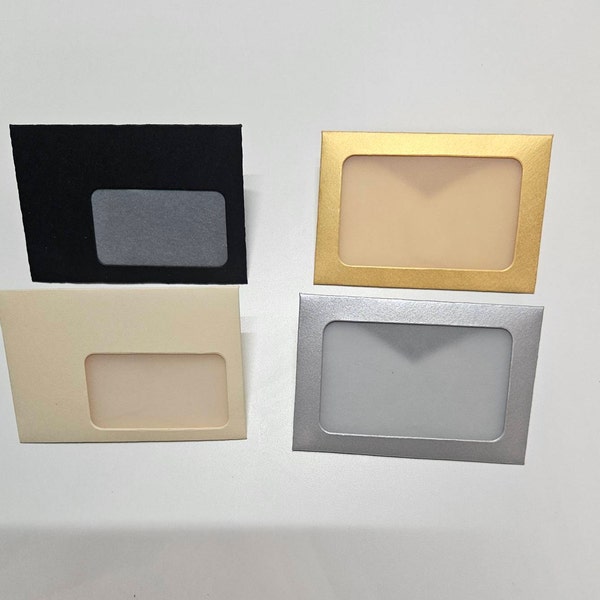 Set of 3 Lace Paper Mini Envelopes & Cards #2, Die Cuts, Handmade ...
