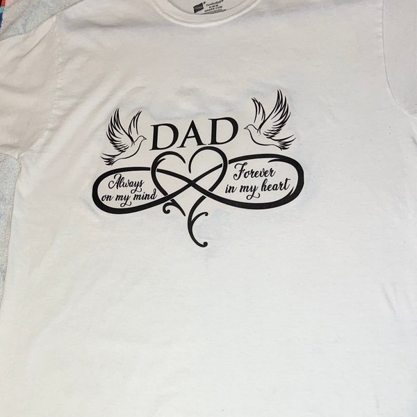 Dad Memorial Svg, in Memory of Dad Svg, Dad in Heaven Png, Memory ...