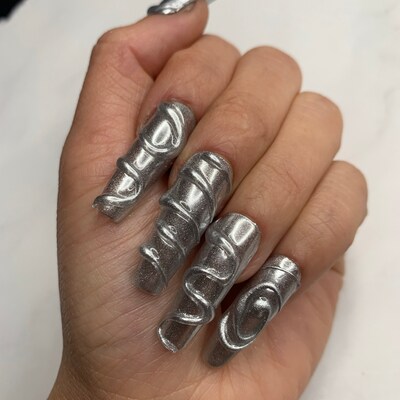 CROC Nail Art Free Style 3/handmade Custom Pres on Nails - Etsy