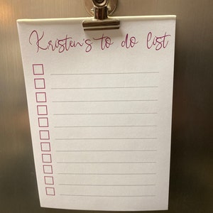 Personalized to Do List Notepad Custom to Do Notepad Teacher Gift Gift ...