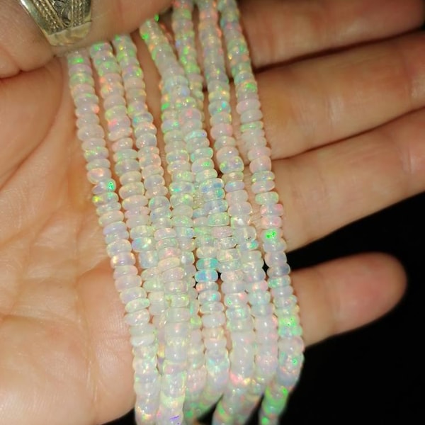Ethiopian Opal Bottle Necklace, Natural Opals, Genuine Ethiopian Opals ...