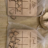 Personalised Christmas Favour Game / Noughts and Crosses / Table ...