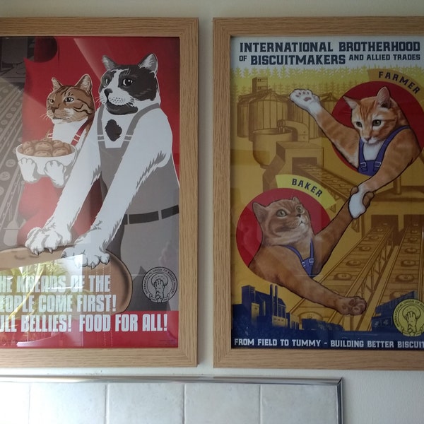 Soviet Cat Poster - International Brotherhood of Biscuit Makers - From ...