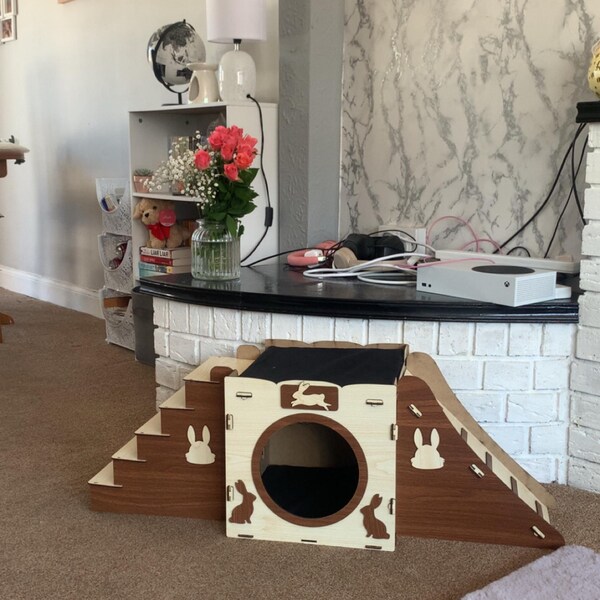 Modern Rabbit House, Wooden Rabbit Castle, Rabbit House, Rabbit Castle ...