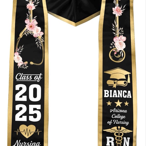 Personalized African Flag Graduation Sash 2025, African Graduation ...