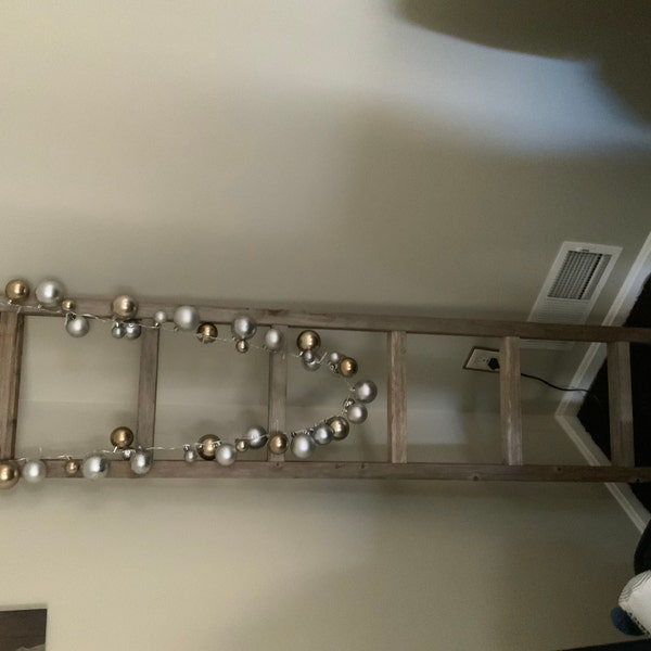 Rustic Farmhouse Decorative Wood Ladder | 1.625" Deep Ladder | Multiple ...