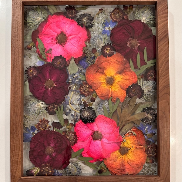 Custom Pressed Flower Frame Wedding Flowers or Other Event Flowers - Etsy