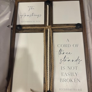 A Cord of Three Strands What God Joined Together Trinity Braid™ Unity ...