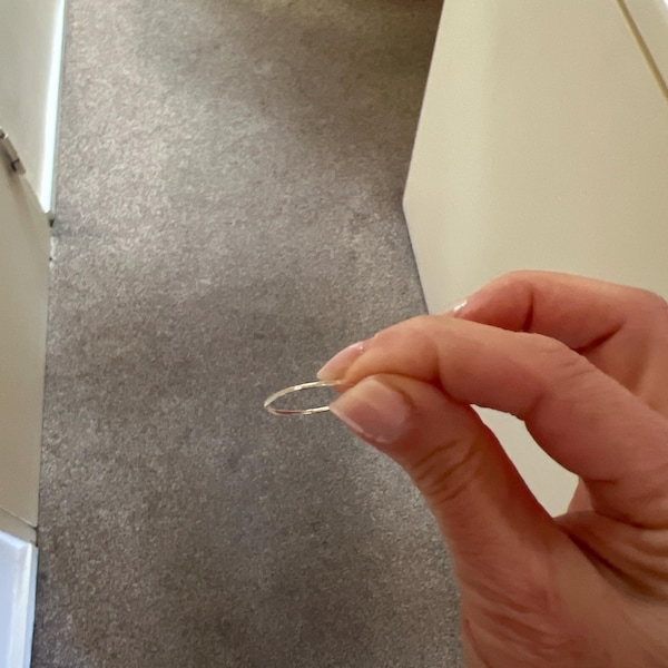 3mm Wide Mobius Ring in Recycled Sterling Silver - Eternity Ring ...