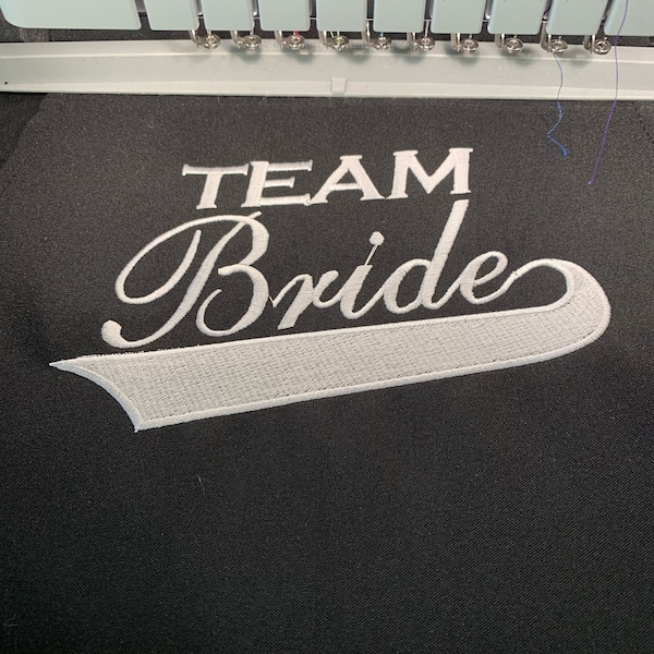 Team Bride Machine Embroidery Design (instant Download) - Etsy