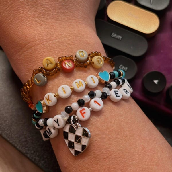 Custom Simple F1 Bracelet - Etsy