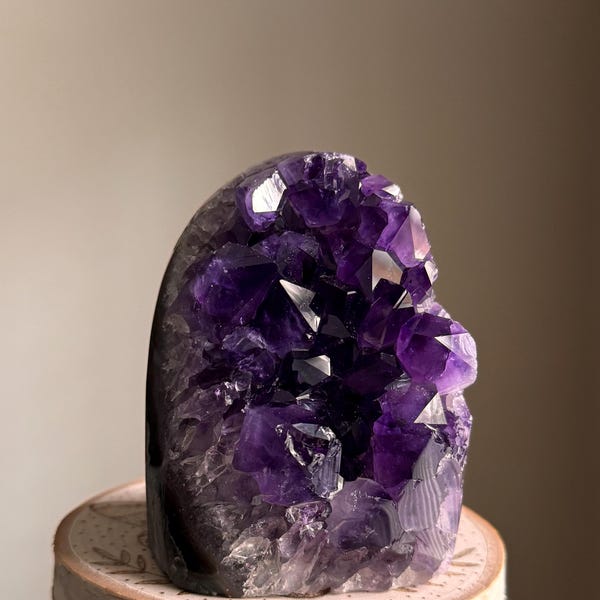 Amethyst Geode Amethyst Crystal Cluster Purple Amethyst Geode Raw ...