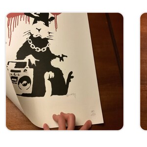 Banksy Lithography, grim Reaper Certificate, Signed, Top Wall Art - Etsy