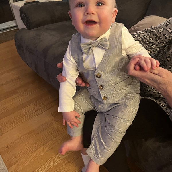 Baby Boys' Suits, Ring Bearer Outfit, Baby Tuxedo, Boy Wedding Outfit ...