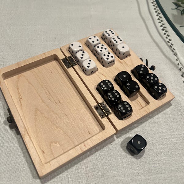 Lidded Knuckle Bones Game Set - Etsy