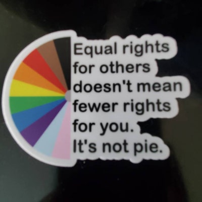 Equality Sticker, LGBTQ Pride Sticker, Equality for All, Vinyl Decal ...